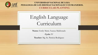 English language Curriculum | PPT