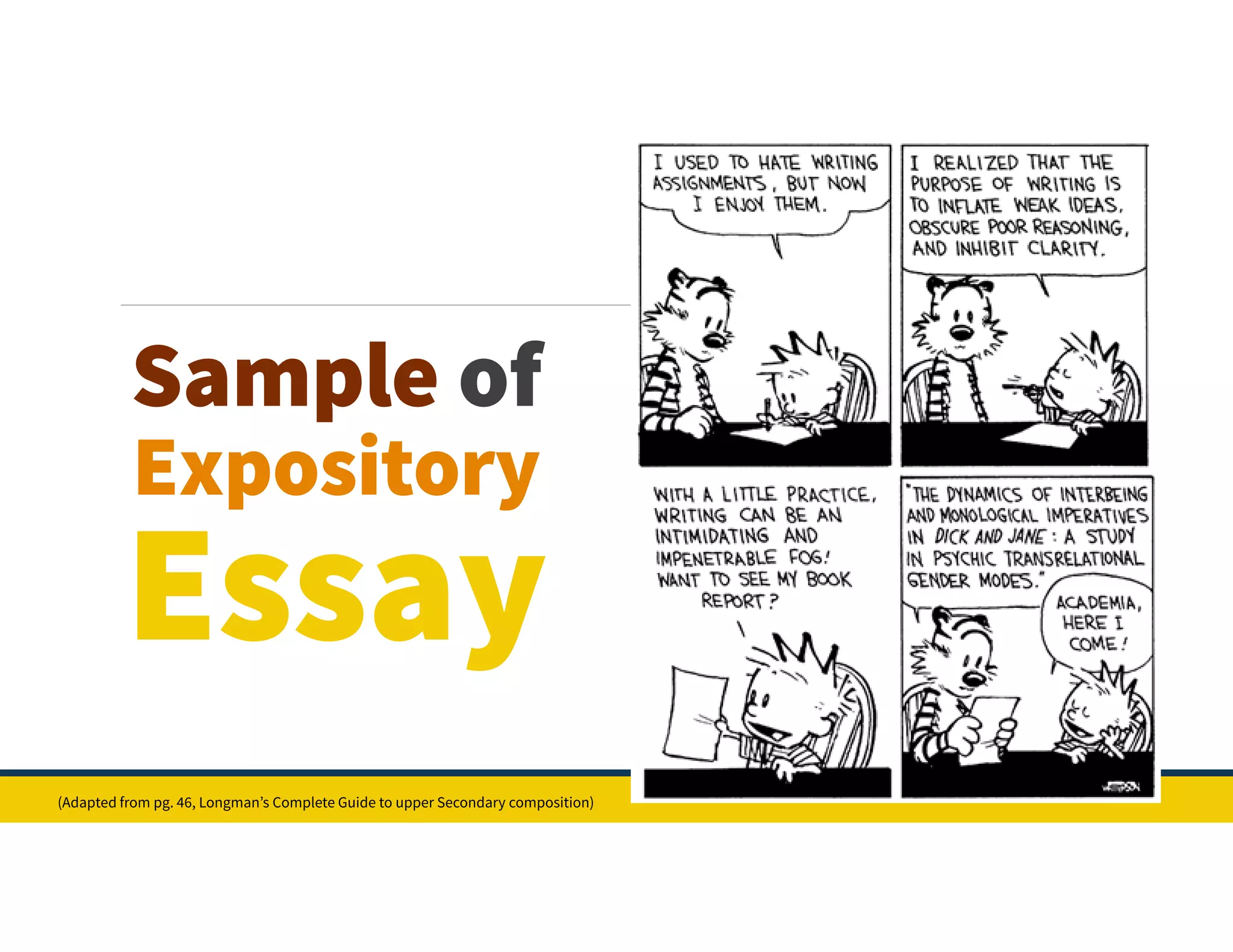 English Language Exposition/ Expository Writing | PDF