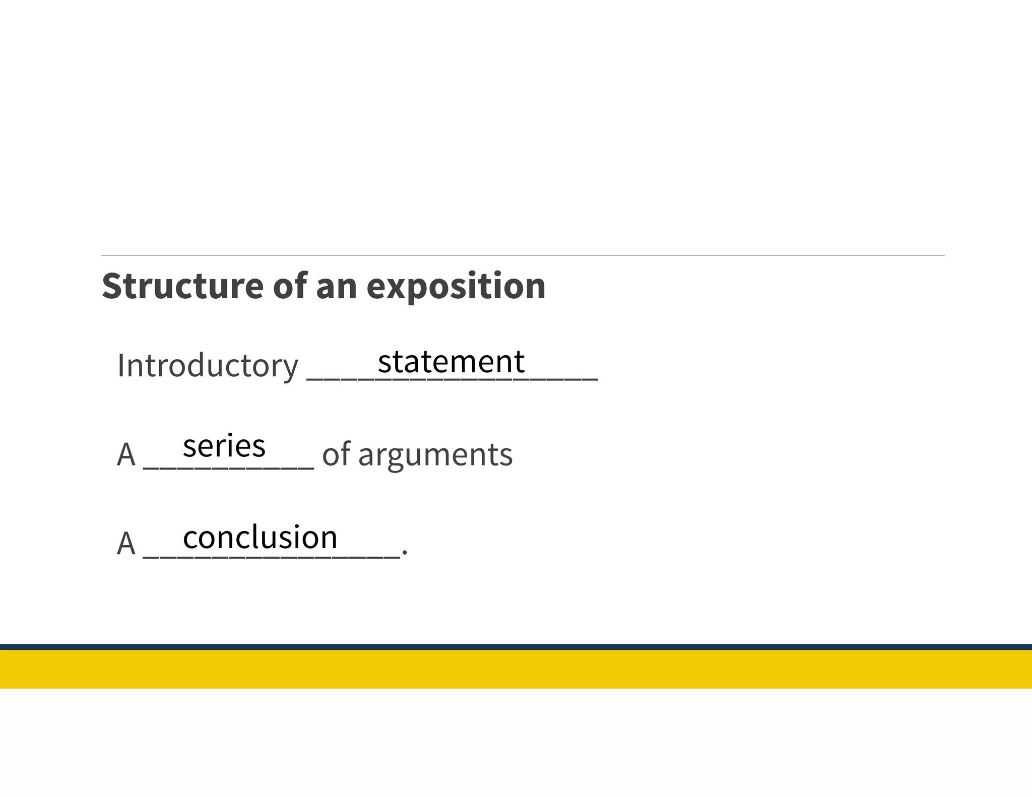 English Language Exposition/ Expository Writing | PDF