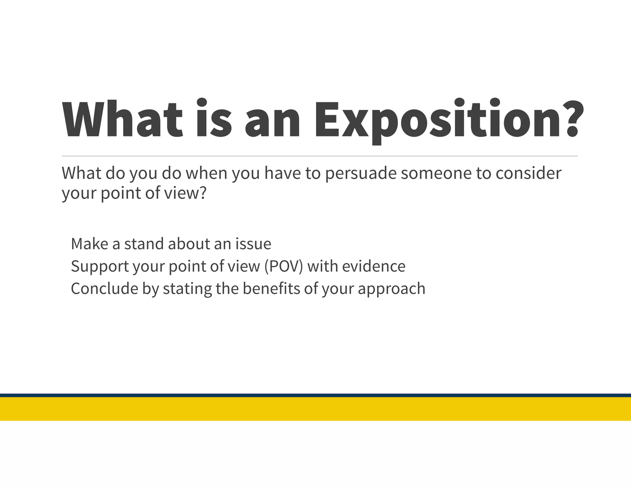 English Language Exposition/ Expository Writing | PDF