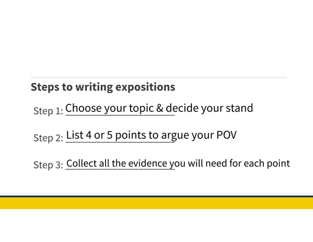 English Language Exposition/ Expository Writing | PDF