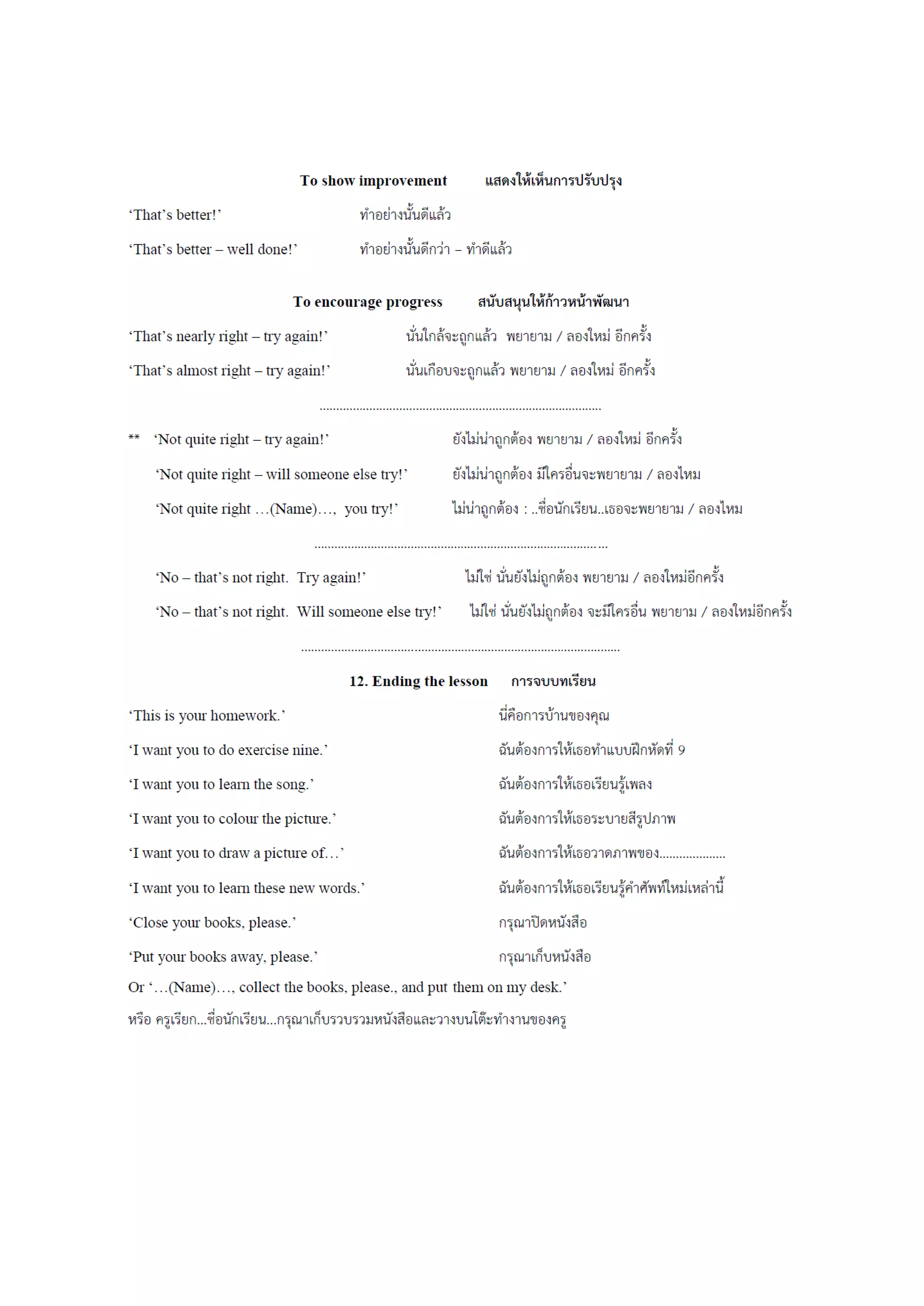 English language in classroom | PDF