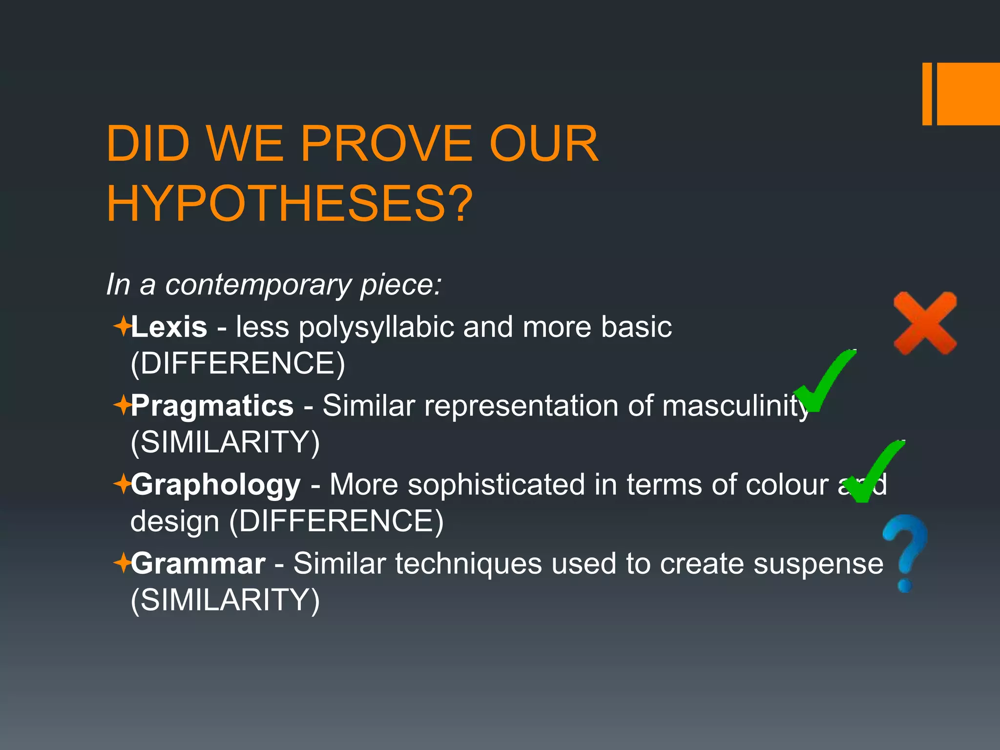 English language investigation final | PPT