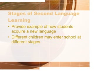 English language learners intro power point | PPT | Education