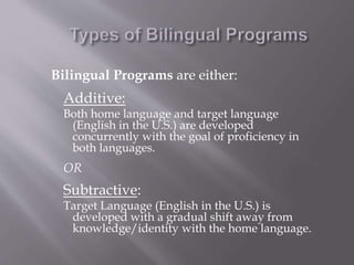 English language learners in school | PPTX