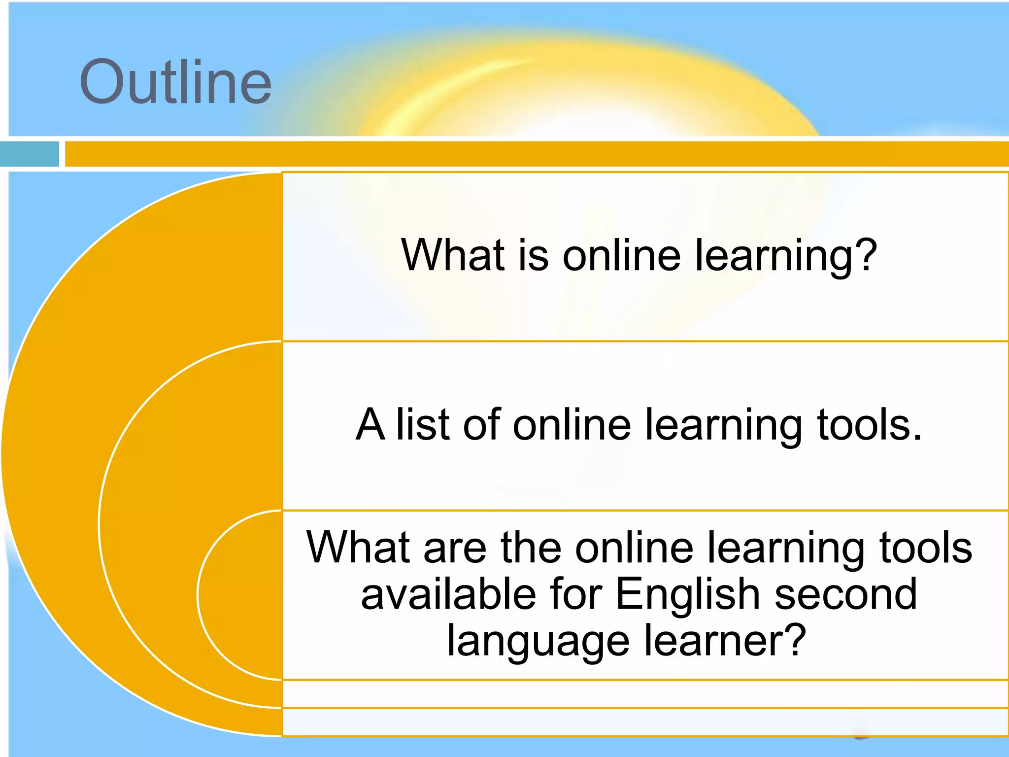 English language learning online tools | PPT