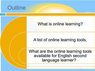 English language learning online tools | PPT