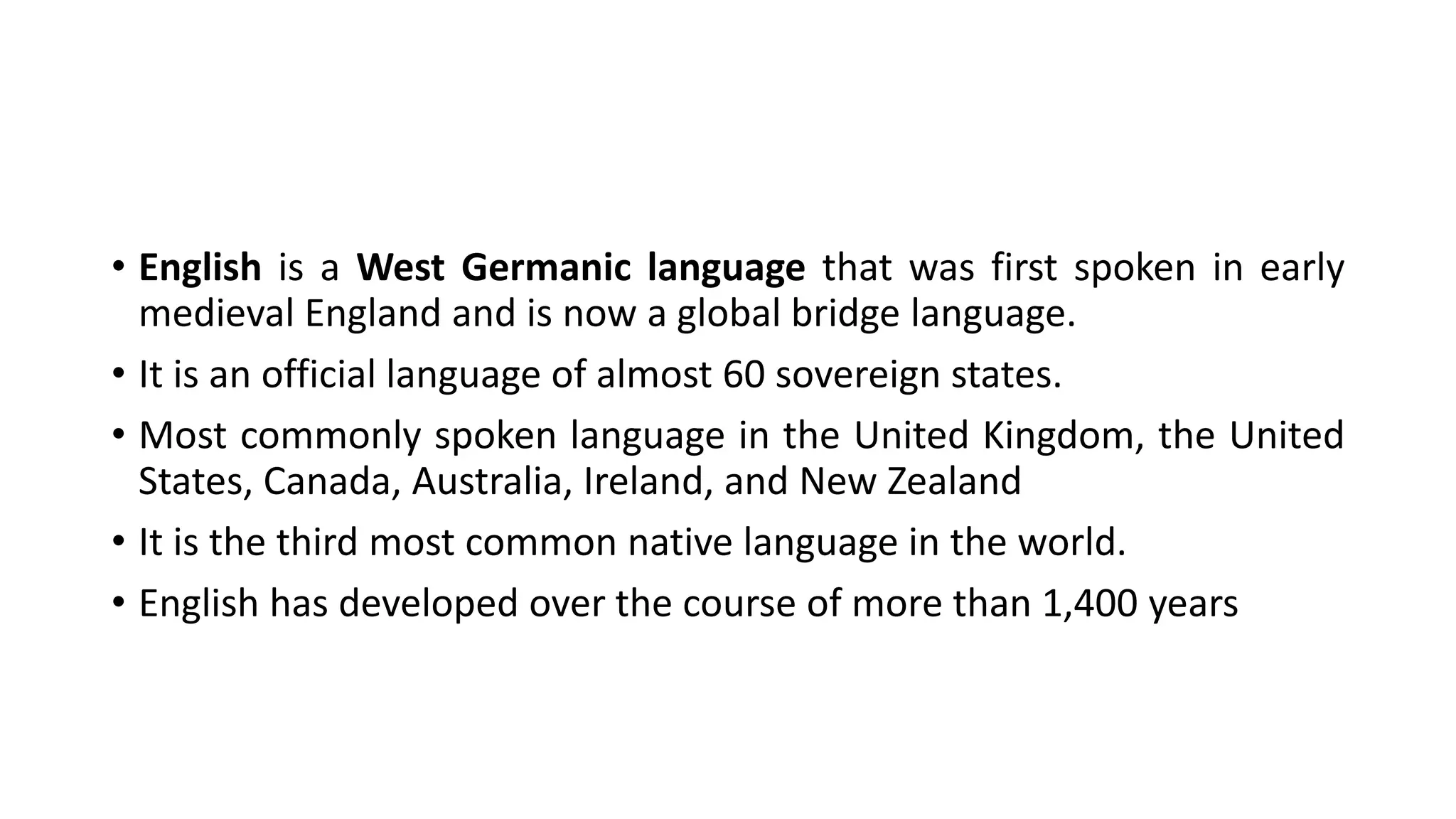 English language ppt | PPTX