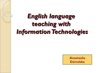 English language presentation | PPT | Homework and Study | Education