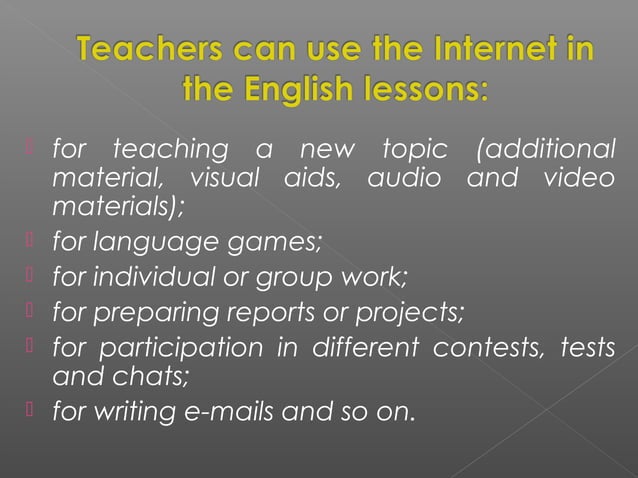 English language presentation | PPT | Homework and Study | Education