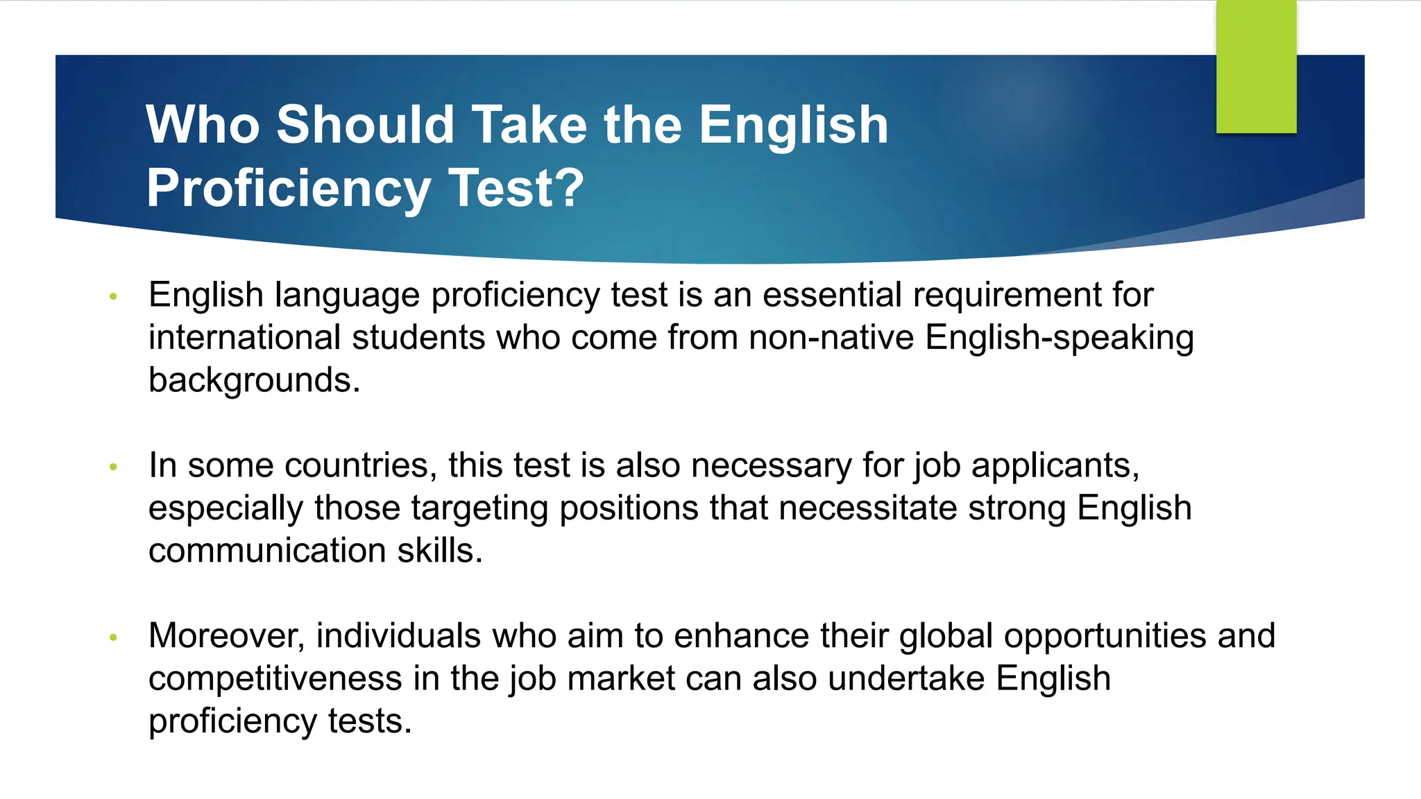 English Language Proficiency: All You Need To Know | PPTX