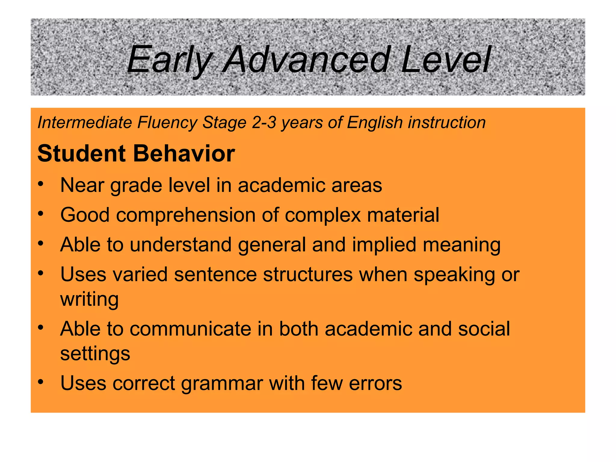 English language proficiency levels | PPT