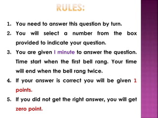 English language quizzes | PPTX