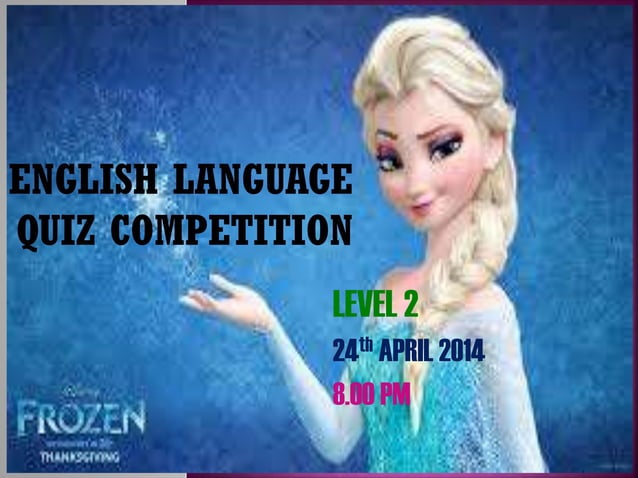 English language quizzes | PPTX