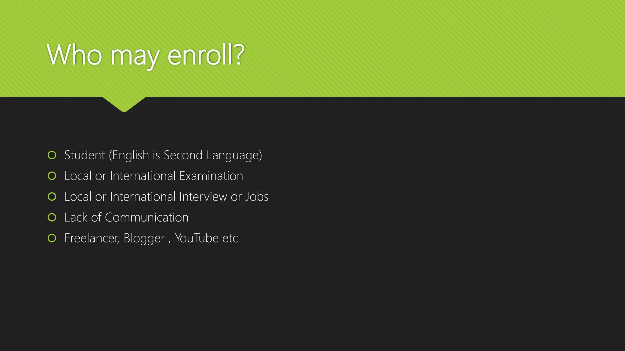 Introduction English language & Skills development | PPT