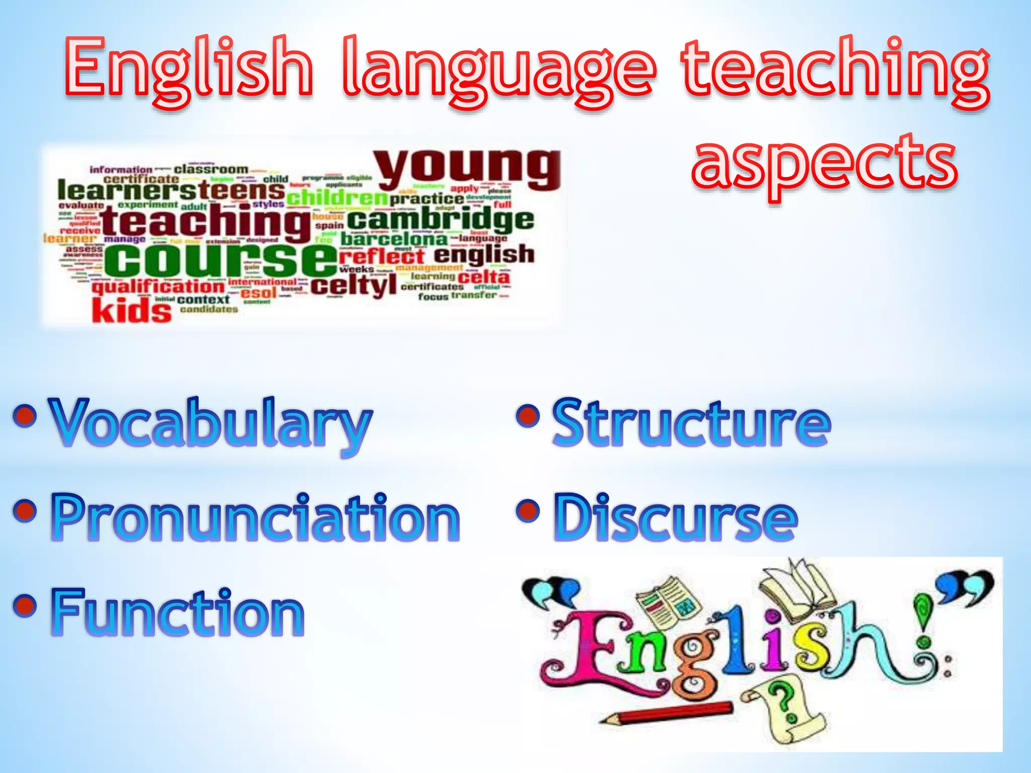 English language teaching aspects | PPTX