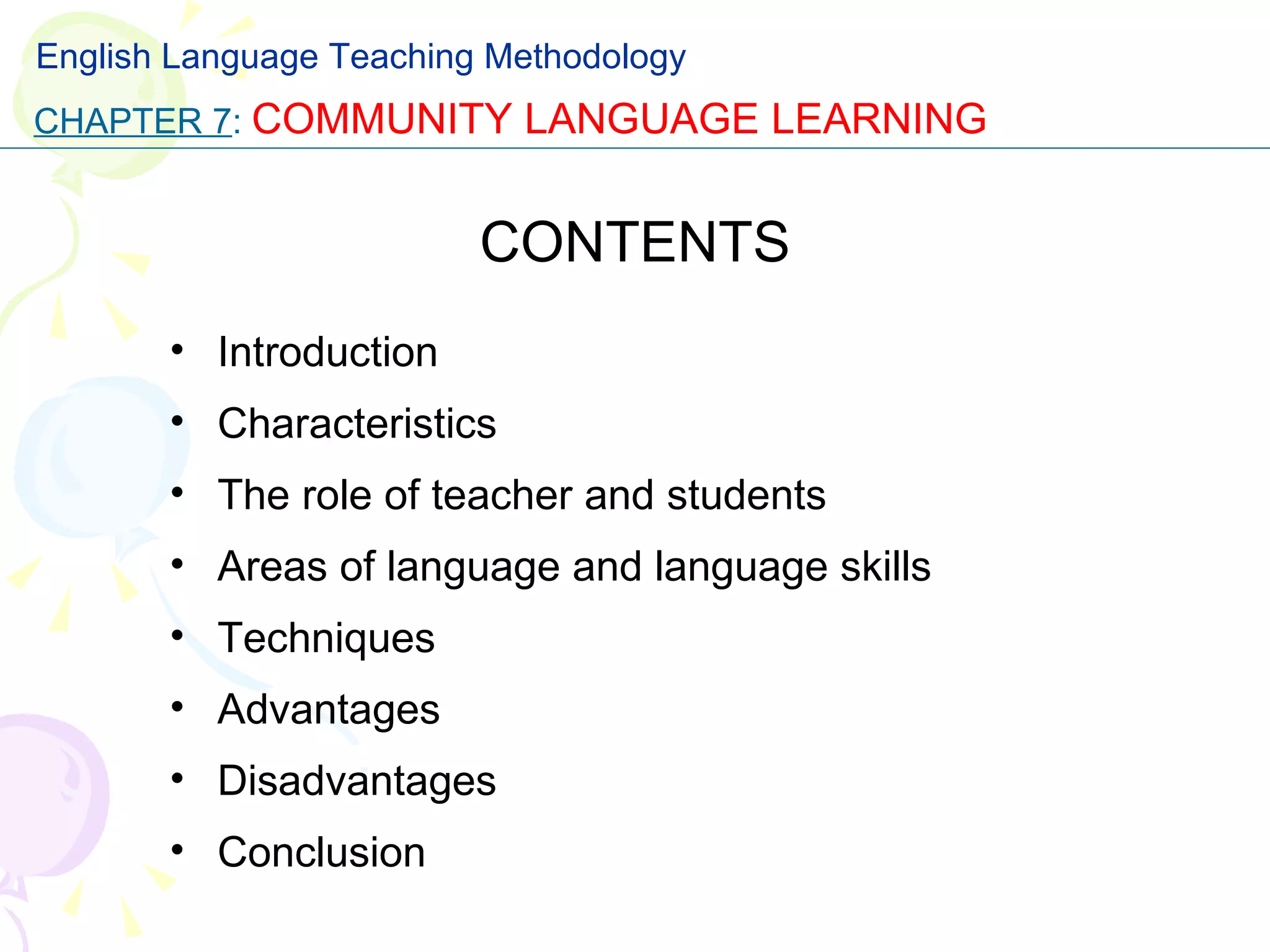 English language teaching methodology | PPT