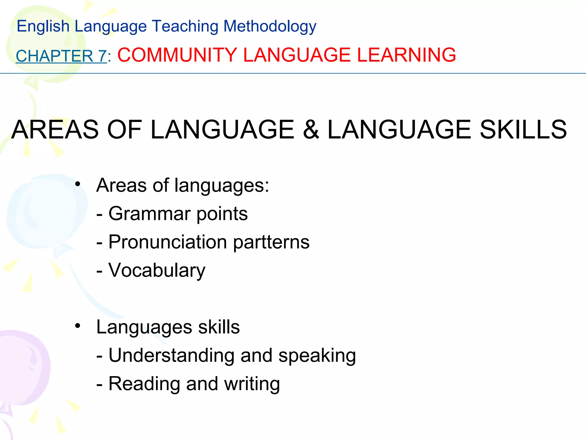 English language teaching methodology | PPT