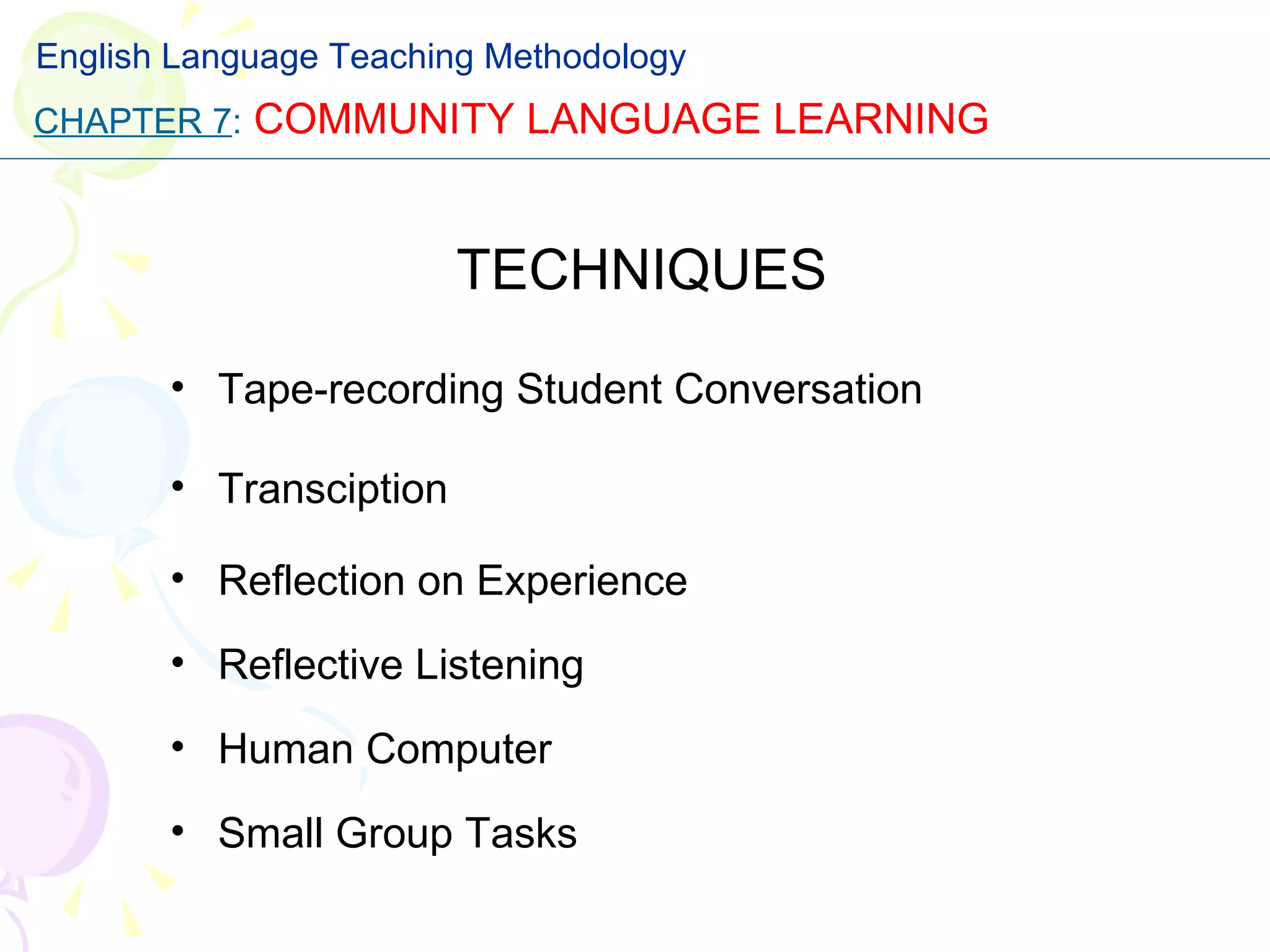 English language teaching methodology | PPT