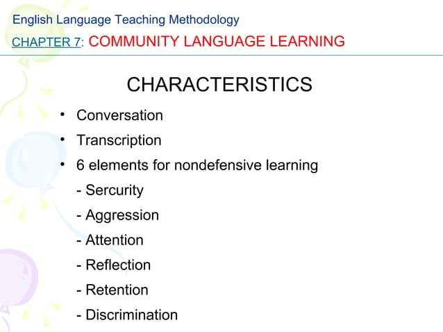 English language teaching methodology | PPT