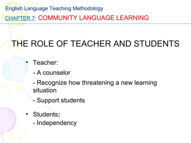 English language teaching methodology | PPT