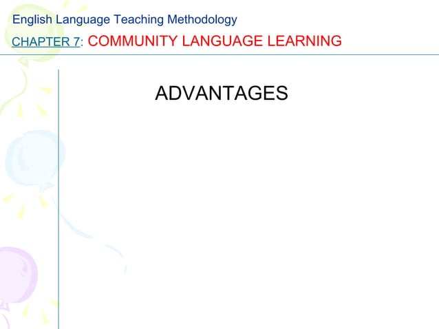 English language teaching methodology | PPT
