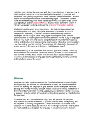 English language teaching methodology | DOC