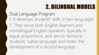 English Language Teaching Models | PPTX