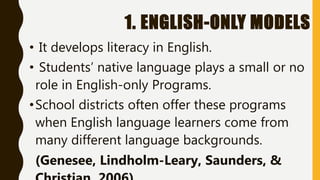 English Language Teaching Models | PPTX