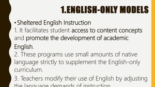 English Language Teaching Models | PPTX