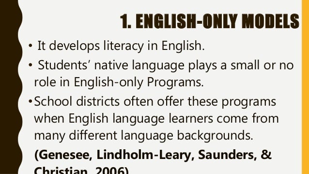 English Language Teaching Models