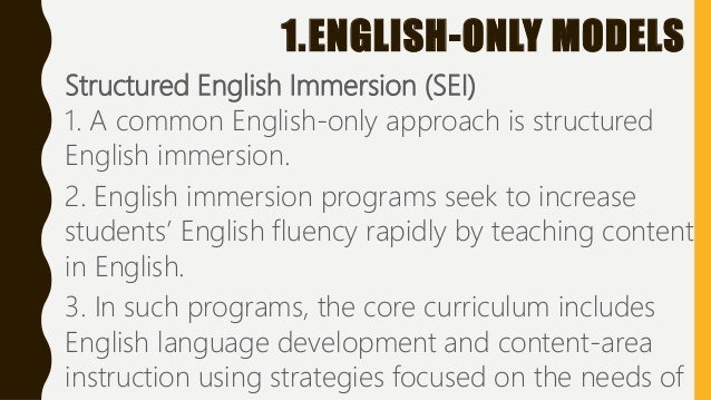 English Language Teaching Models