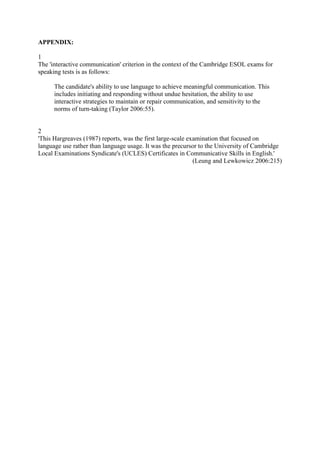 English language testing | PDF