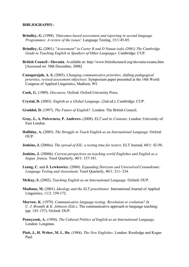 English language testing | PDF | Educational Assessment | Education