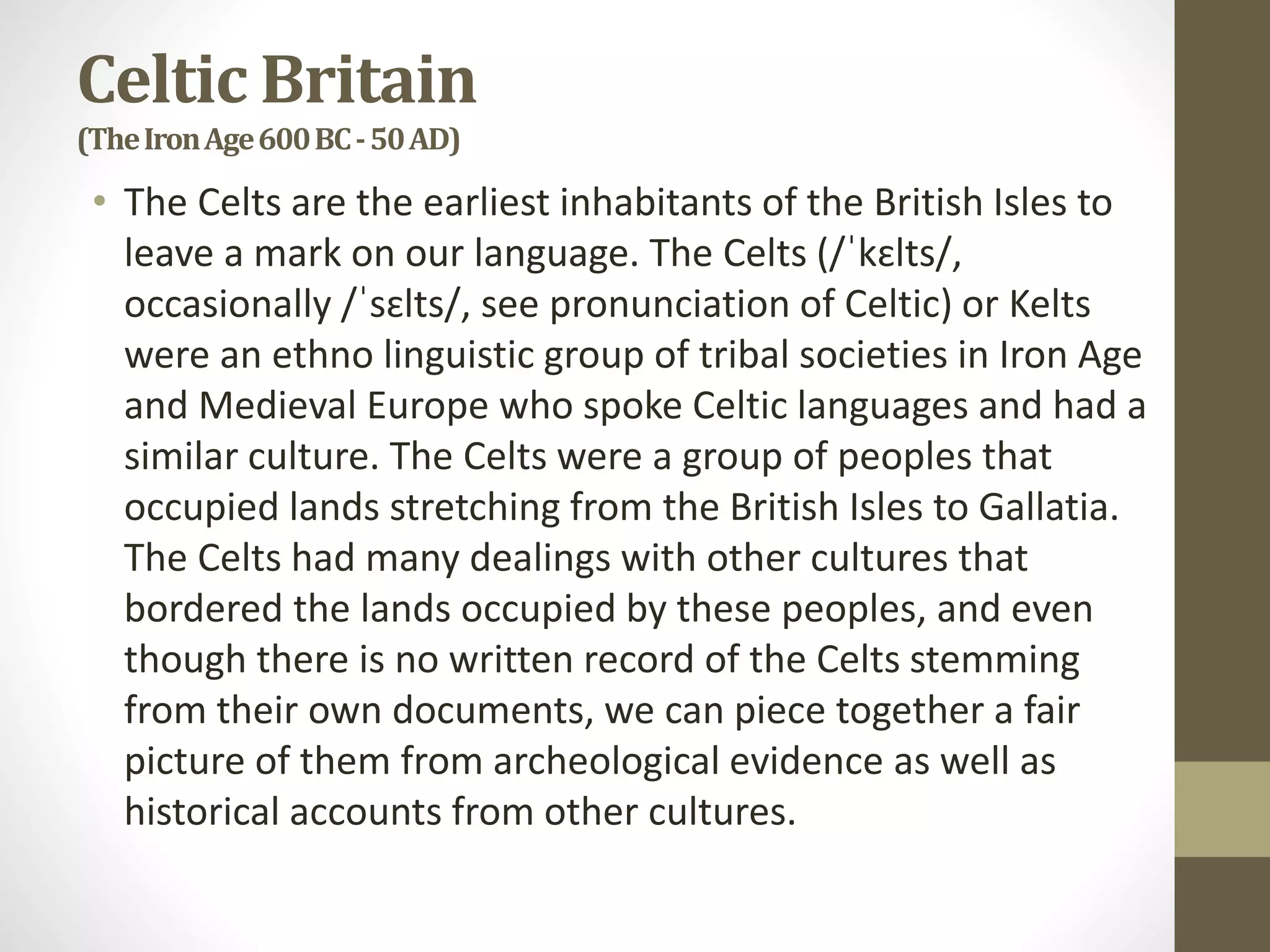 English Language Timeline | PPTX