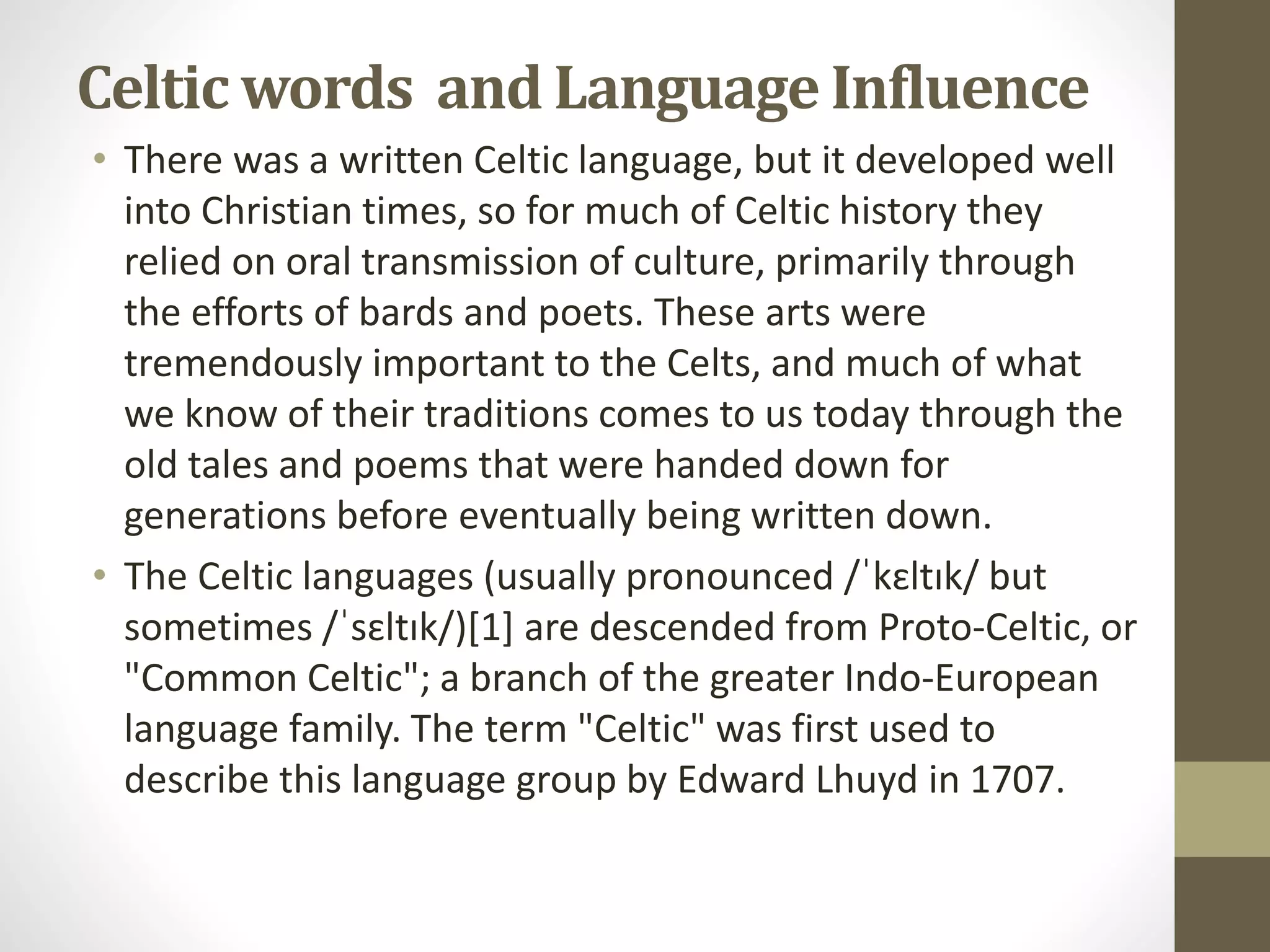 English Language Timeline | PPTX