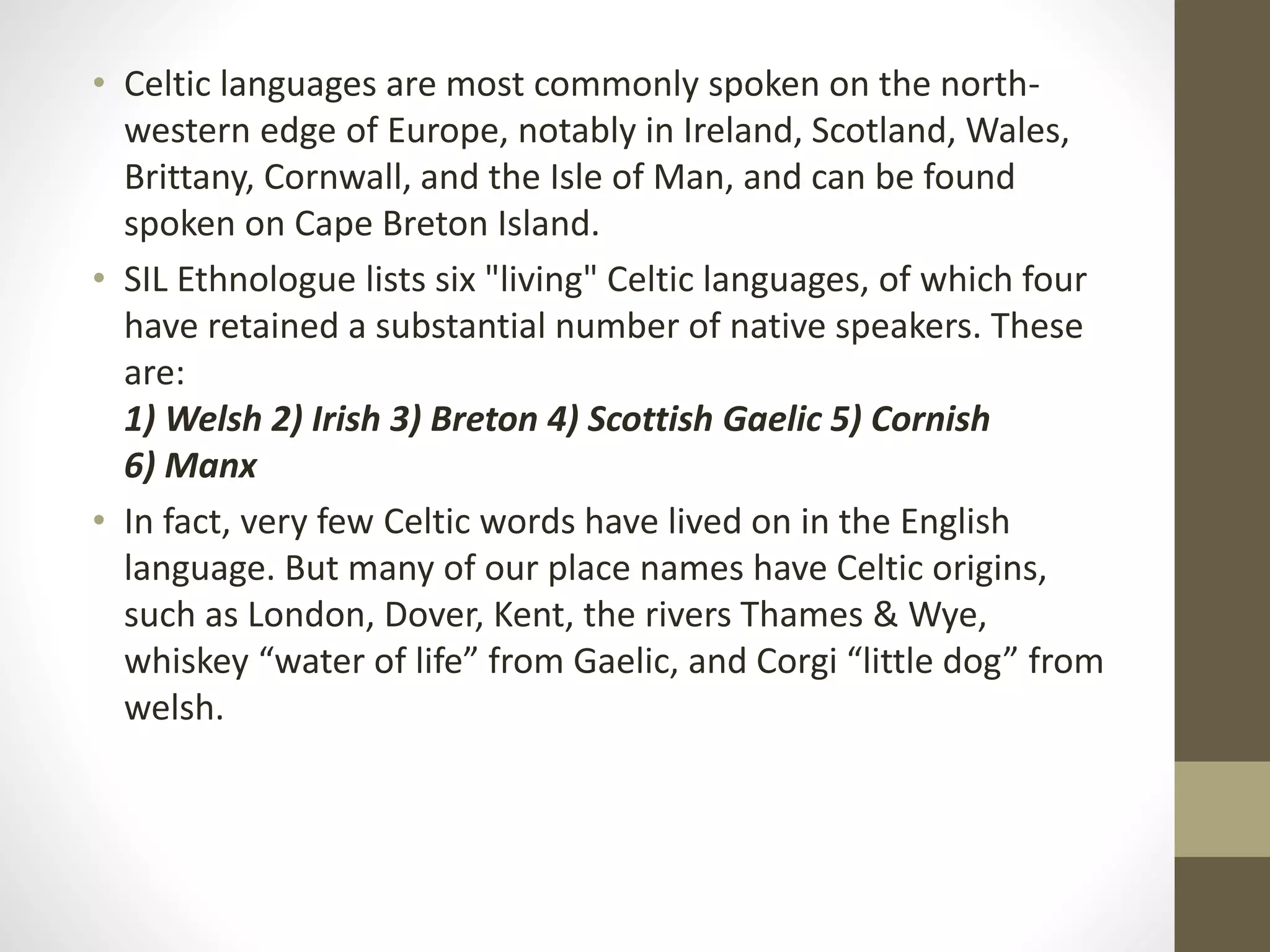 English Language Timeline | PPTX