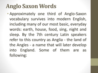 English Language Timeline | PPTX