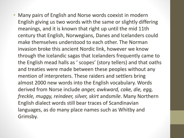 English Language Timeline | PPTX