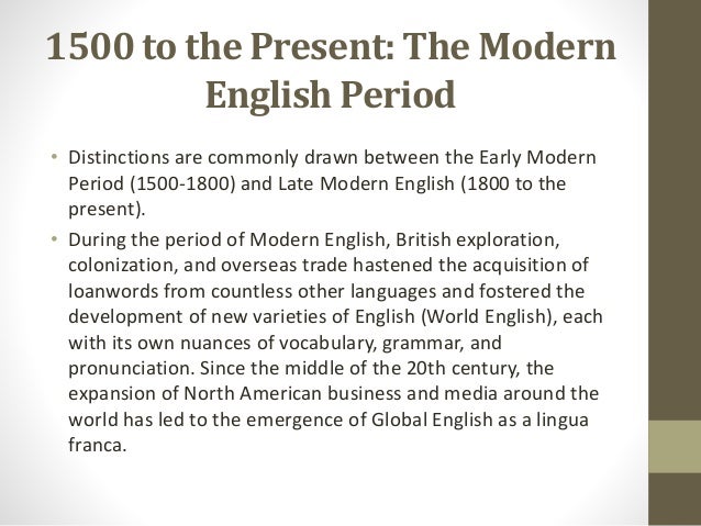 English Language Timeline