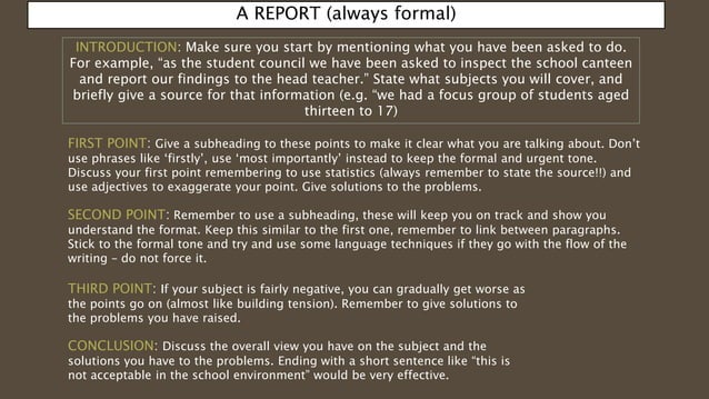 English language Writing Layouts | PPTX