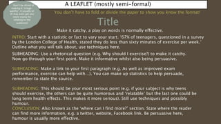 English language Writing Layouts | PPTX