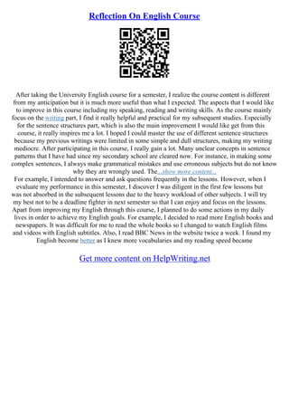 English Learning Essay | PDF