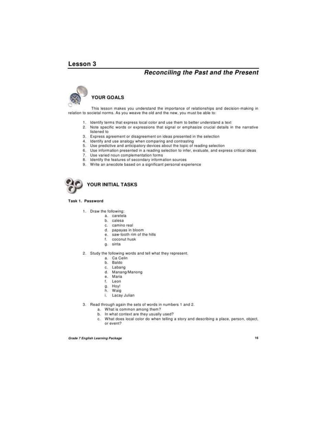 English learning package 2nd quarter | DOCX | Fitness and Exercise ...