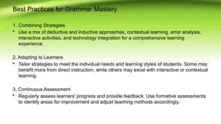 English Learning Strategies for Grammar Mastery.pptx