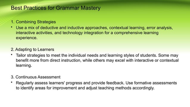 English Learning Strategies for Grammar Mastery.pptx