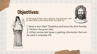 English 10, Week 2. Daedalus and Icarus.pptx