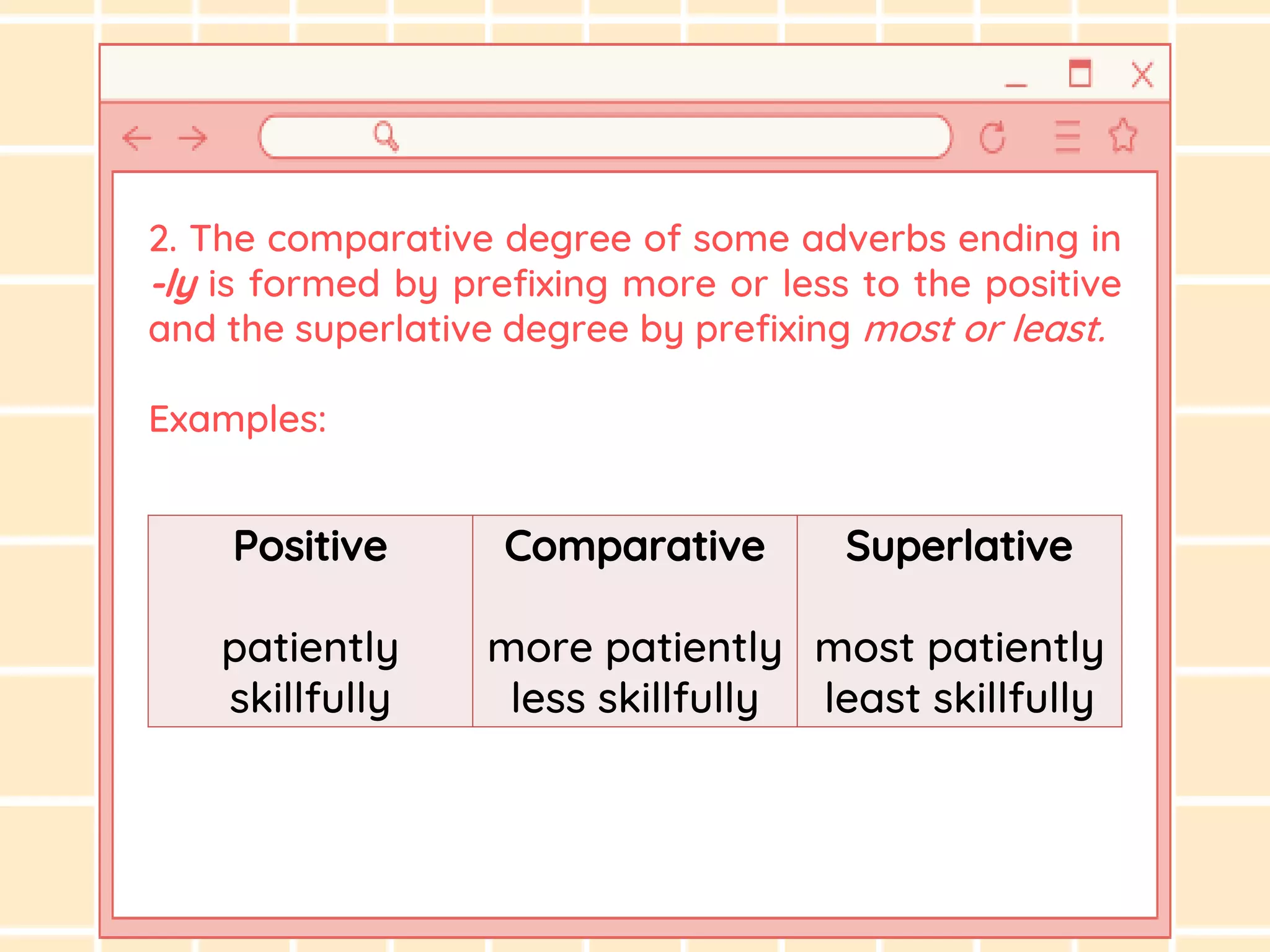 ENGLISH_LESSON 3_USING ADVERBS IN THEN POSITIVE, COMPARATIVE, AND ...