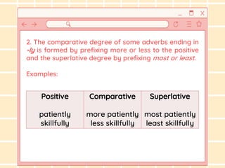 ENGLISH_LESSON 3_USING ADVERBS IN THEN POSITIVE, COMPARATIVE, AND ...