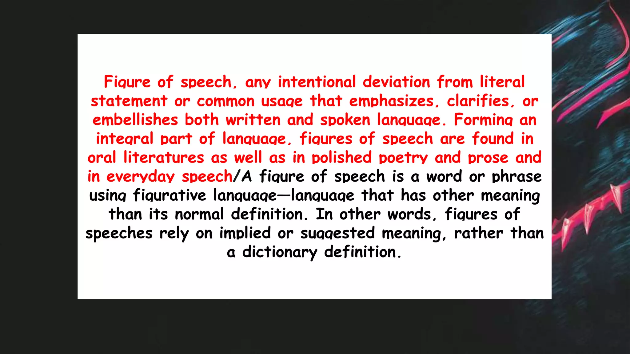 Figure of speech and few types | PPTX